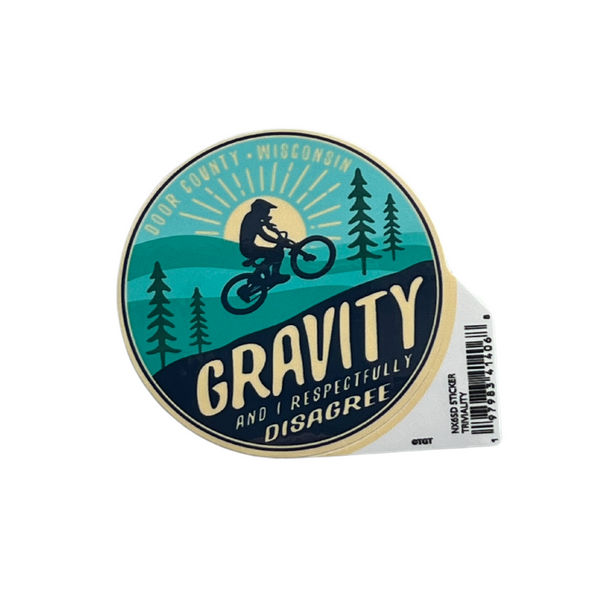 Sticker Door County Wisconsin Triviality – Blue Pine Door County